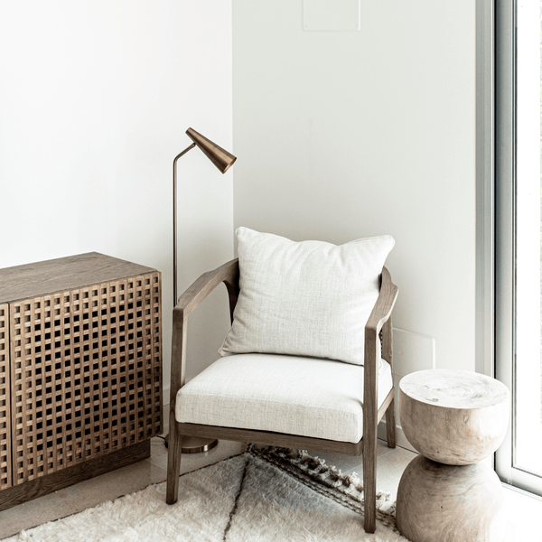 Wooden hourglass stool – Zoco Home