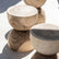 Wooden hourglass stool – Zoco Home