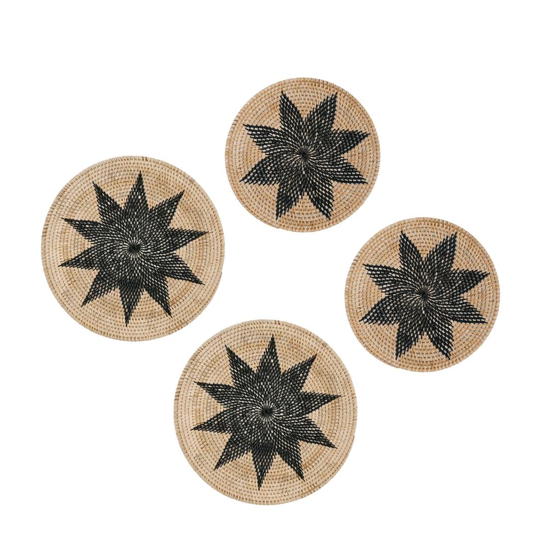 Set of 4 Lontar Wall Deco Baskets | Zoco Home – Zoco Home