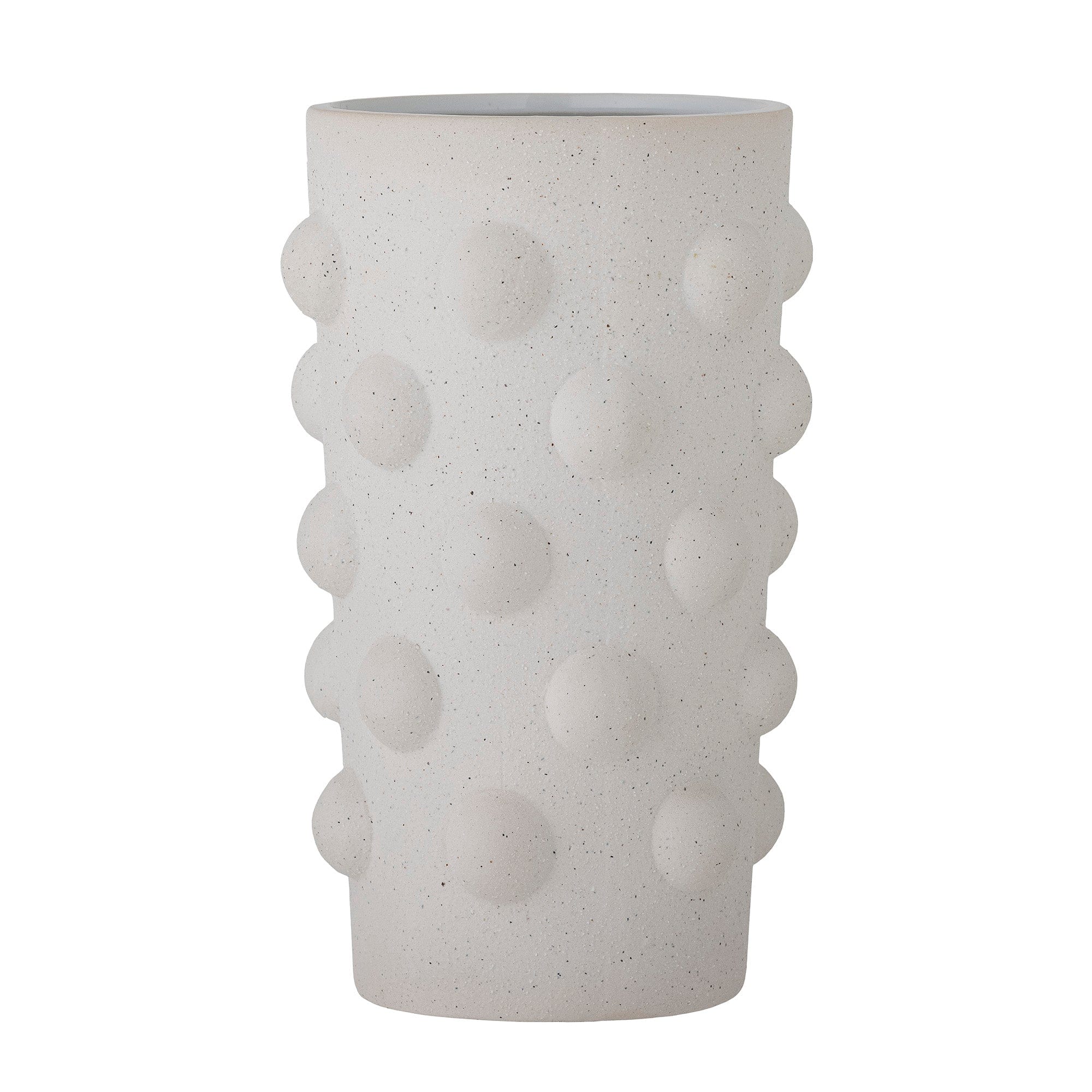 Stoneware Dotted Vase | White | Zoco Home – Zoco Home