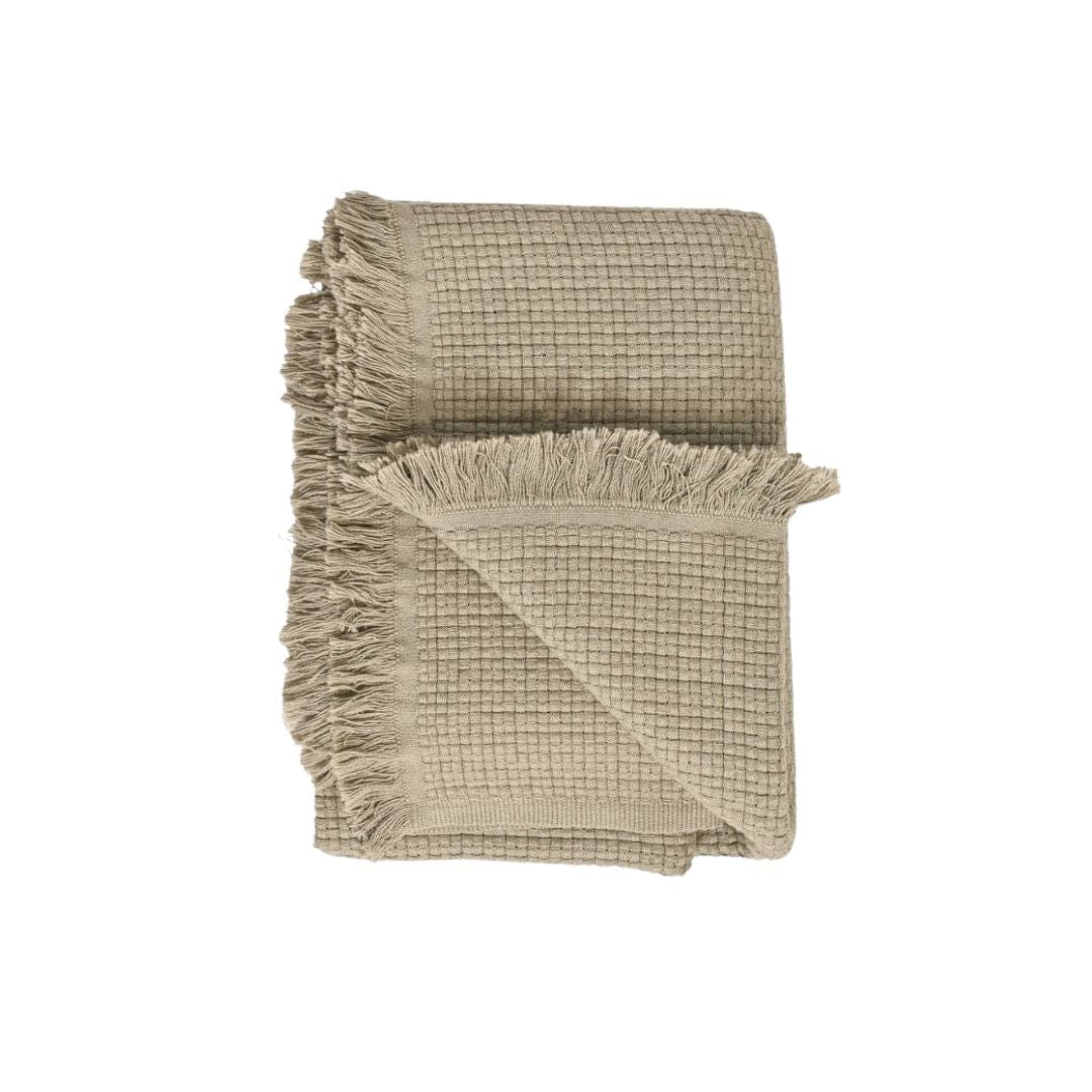 Fouta Throw | Light Green 200x140cm – Zoco Home