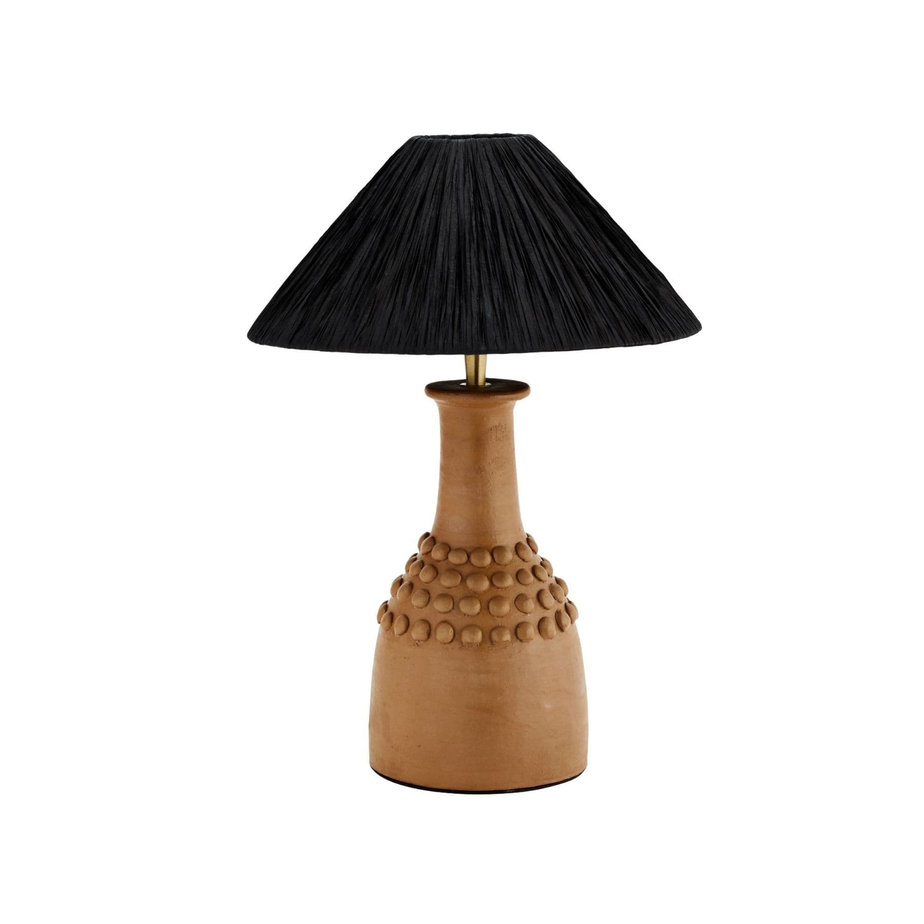 Tulum Table Lamp | Black Raffia | 30x43cm – Zoco Home